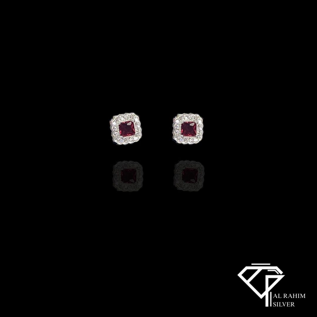 Red Stone Lace Edge Locket Set – Royal Charm - alrahimsilver.com